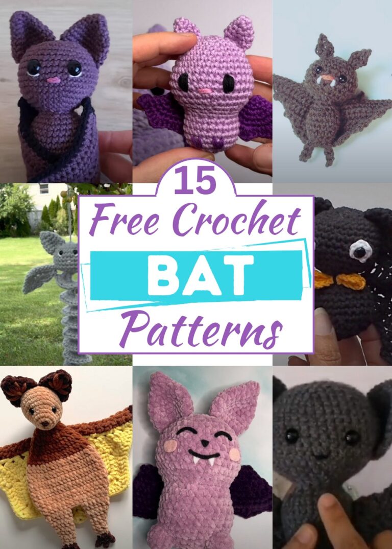 15 Crochet Bat Patterns For Amigurumi and Decor!