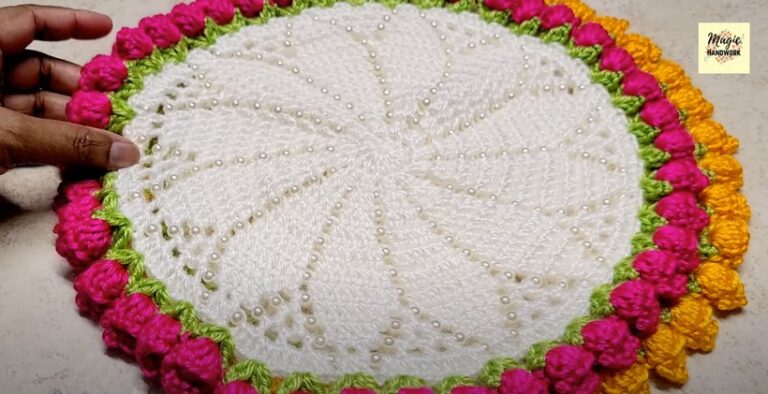 21 Free Crochet Placemat & Table Mat Patterns For Decorations