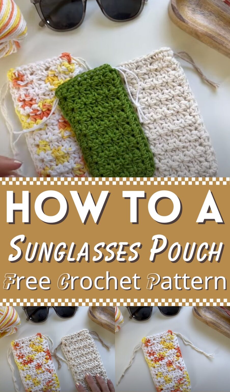 23 Crochet Sunglasses Case Patterns For Both Genders (High Rated) - Red ...