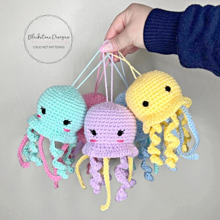 23 Crochet Amigurumi Jellyfish Patterns For Loveliest Toys - Red Agape Blog