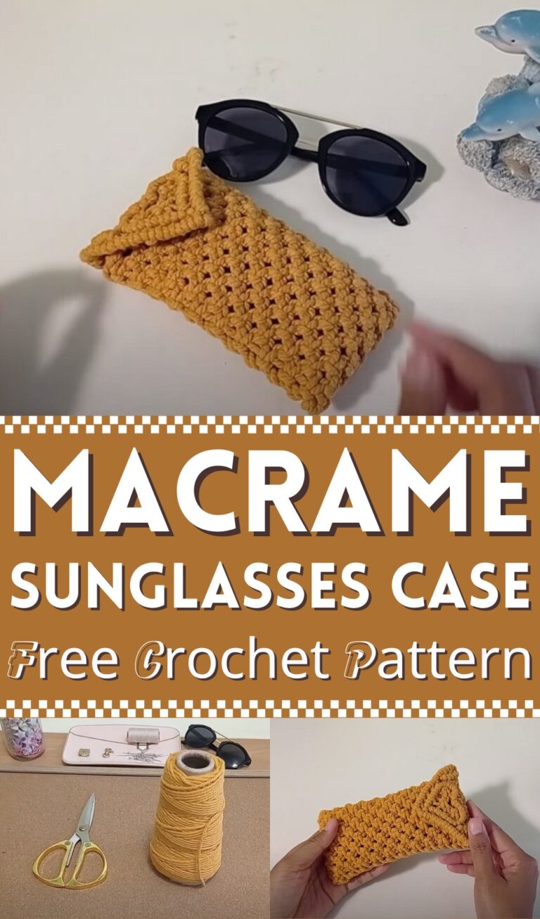 23 Crochet Sunglasses Case Patterns For Both Genders (High Rated) - Red ...