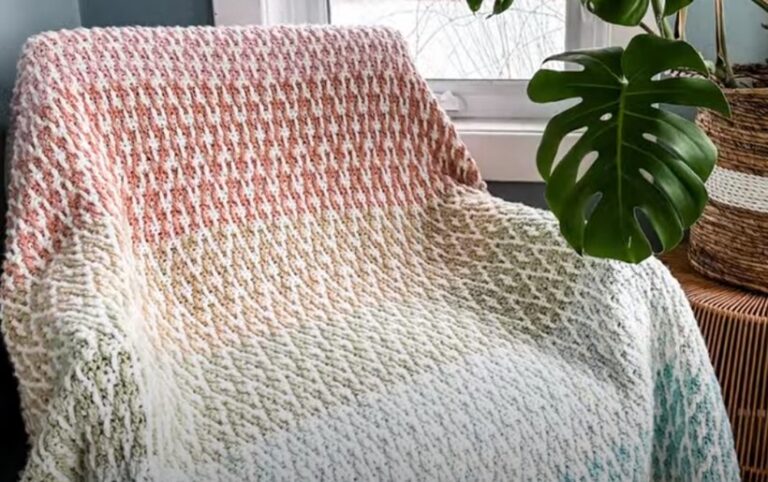 21 Free Crochet Rainbow Blanket Patterns For Home Decor
