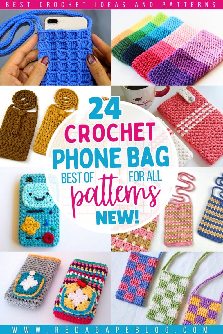 24 Crochet Phone Bag Patterns For Holding Your Smartphones