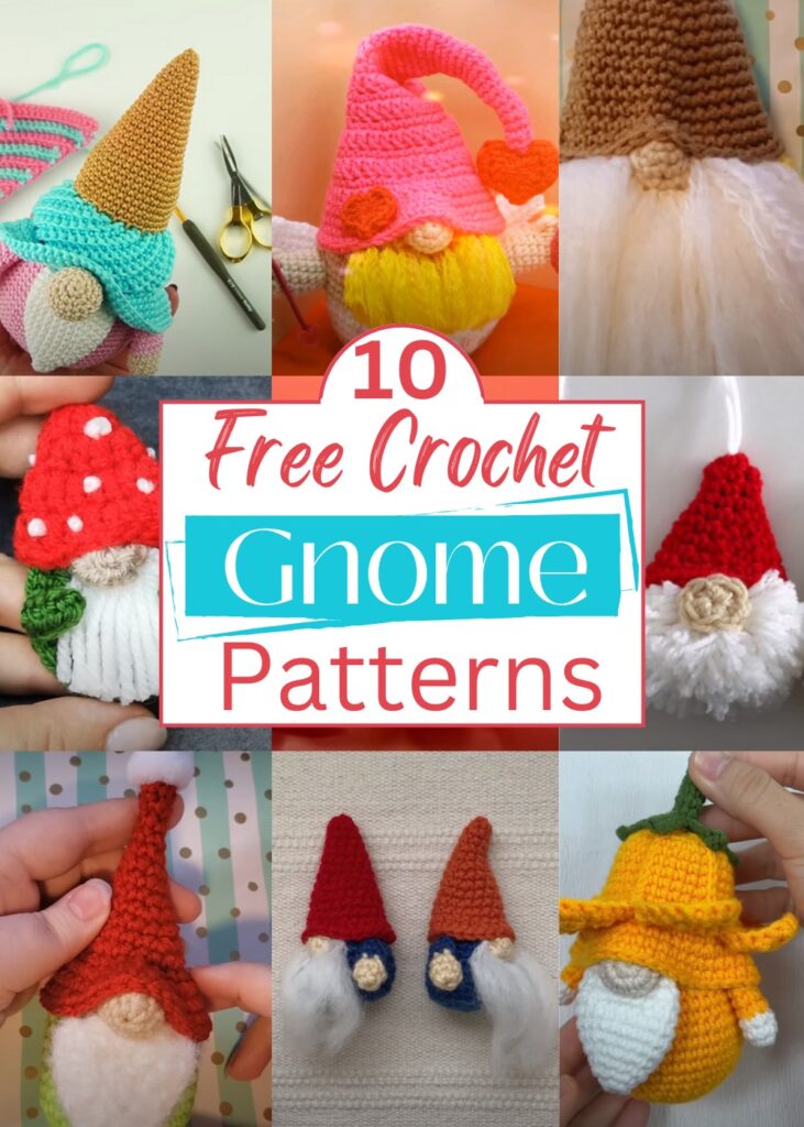 10 Easy Crochet Gnome Patterns - Make Myth True First Time! - Red Agape ...