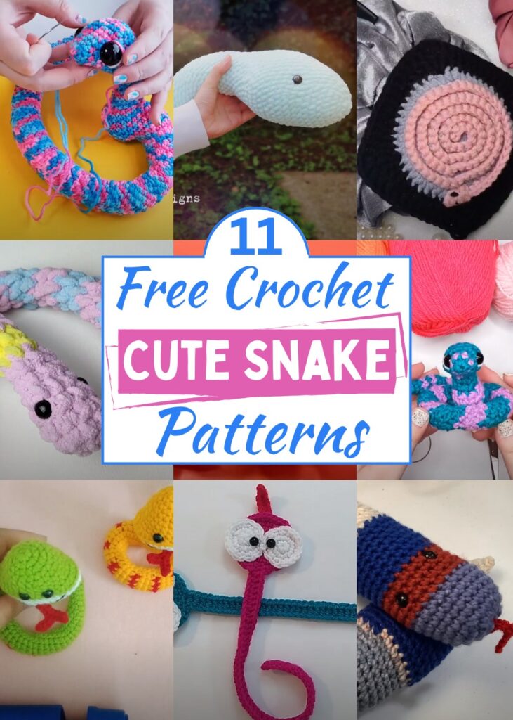 11 Crochet Snake Patterns For Kids To Play - Red Agape Blog