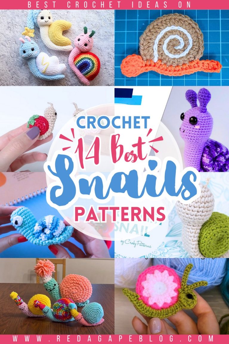 14 Free Crochet Snail Patterns For Crocheting Cute Items For Kids