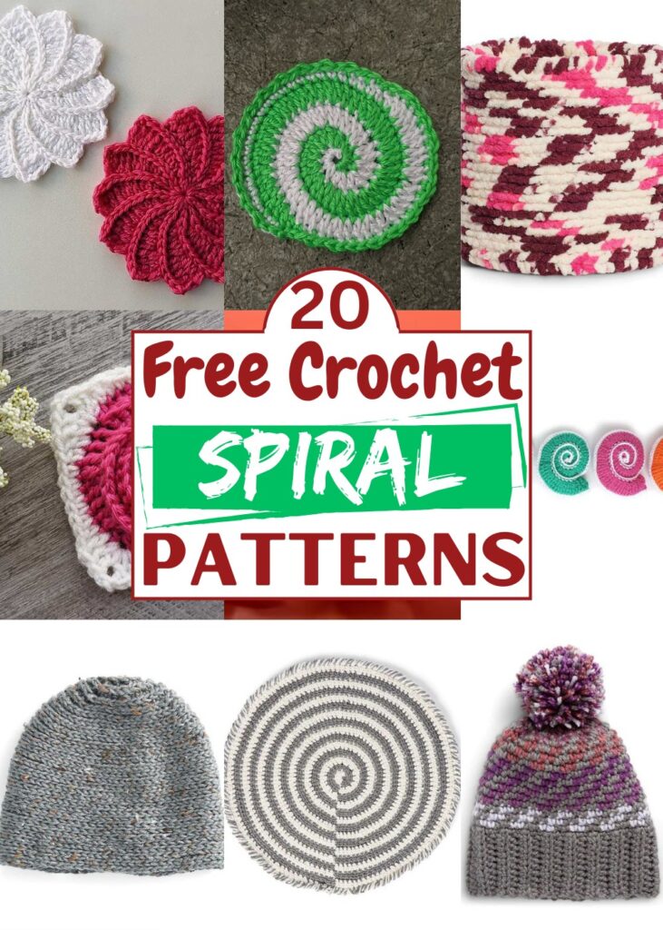 20 Free Spiral Crochet Patterns For Trying New Variations - Red Agape Blog