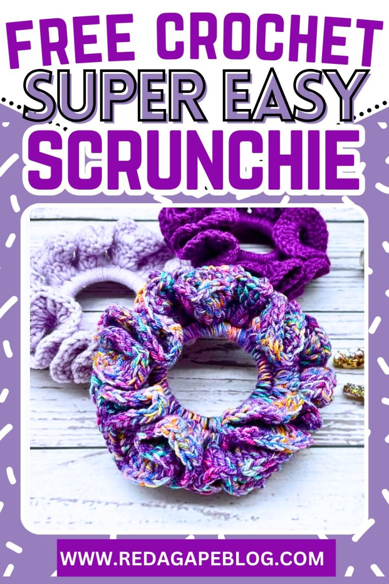 20 Free Crochet Scrunchie Patterns For Managing and Stylizing Your ...