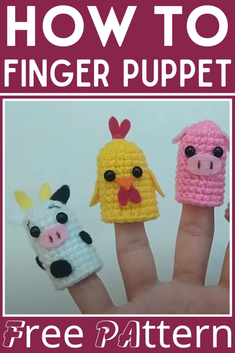 10 Crochet Finger Puppet Patterns For Toddlers - Red Agape Blog