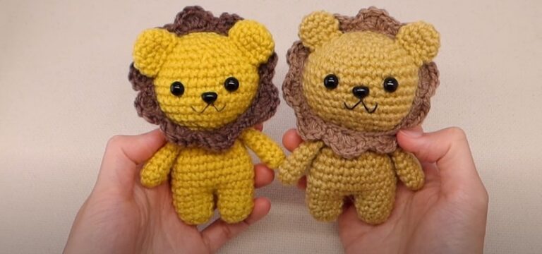 10 Free Crochet Lion Patterns For All Skill Levels! - Red Agape Blog
