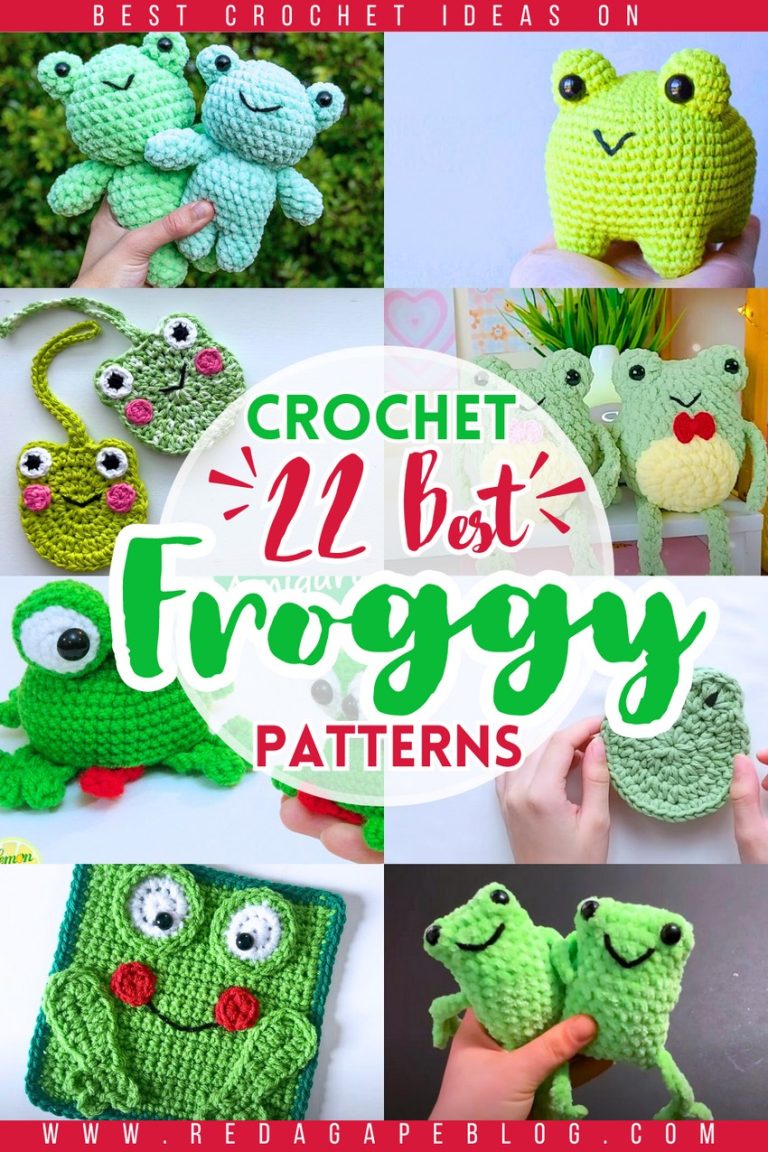 22 Free Crochet Frog Patterns For Crocheting Kid's Items - Red Agape Blog