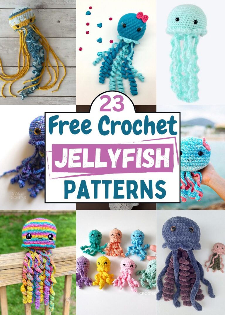 23 Crochet Amigurumi Jellyfish Patterns For Loveliest Toys - Red Agape Blog