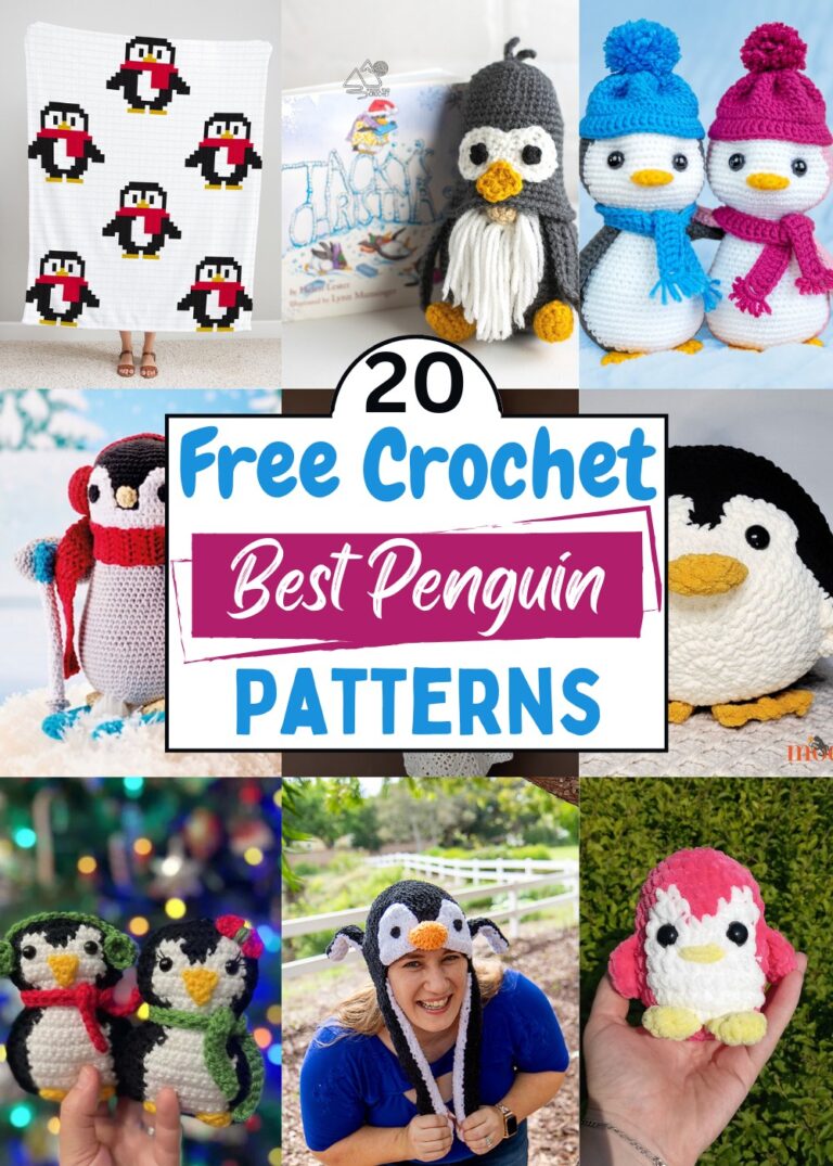 20 Crochet Penguin Patterns For Toy, Decor & Cozies - Red Agape Blog