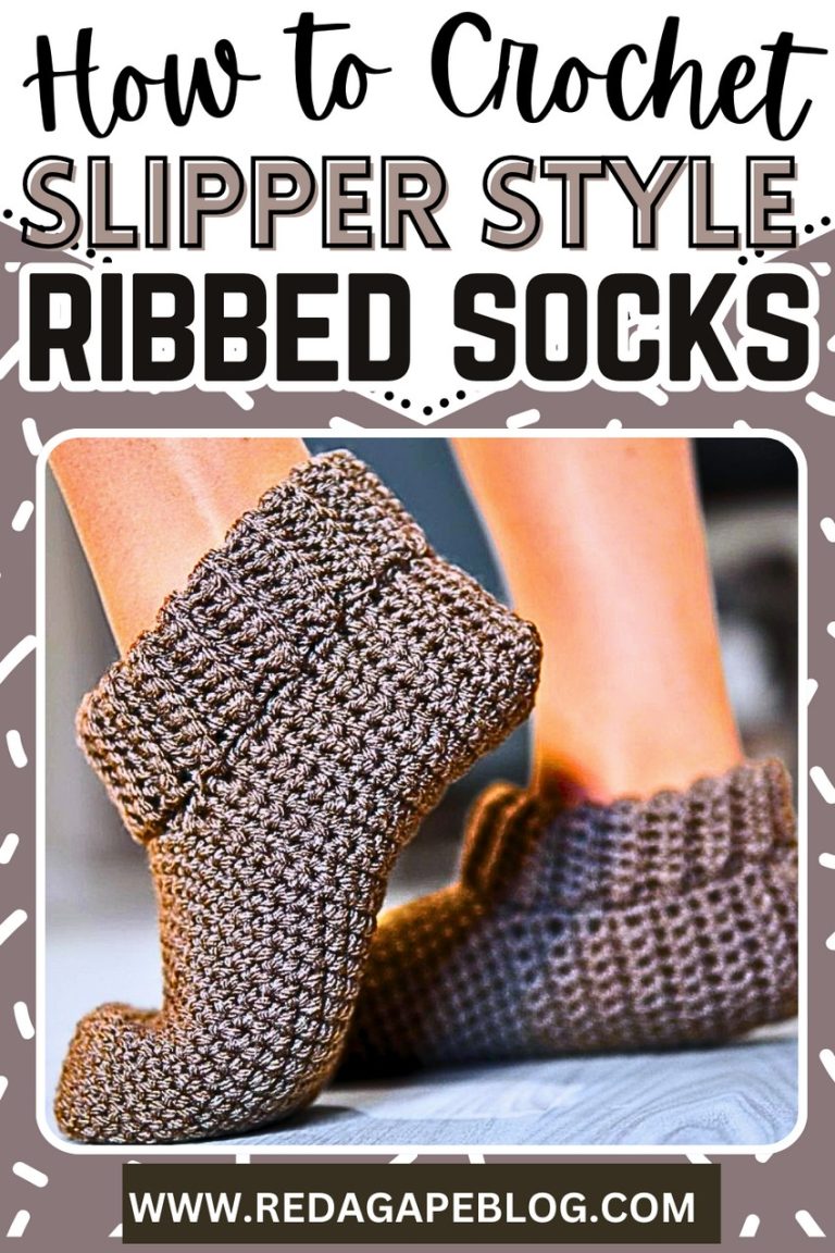 22 Crochet Socks Patterns To Keep Your Feet Warm - Red Agape Blog