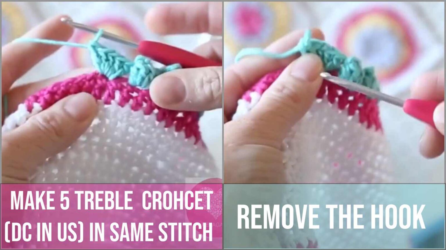 How To Crochet Popcorn Stitch - Tutorial For Beginners - Red Agape Blog