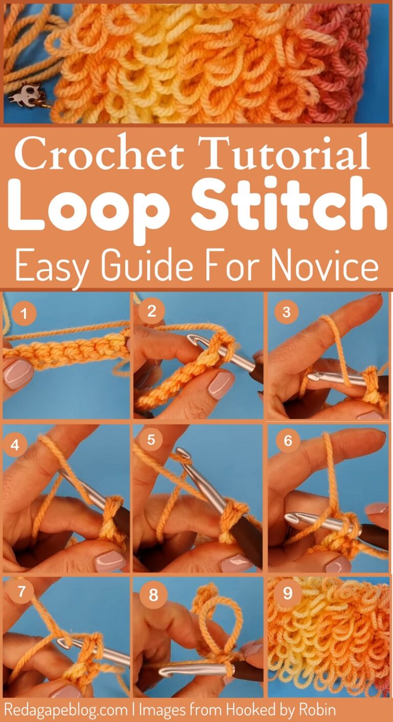How to Crochet Loop Stitch (Step-by-Step Tutorial) - Red Agape Blog