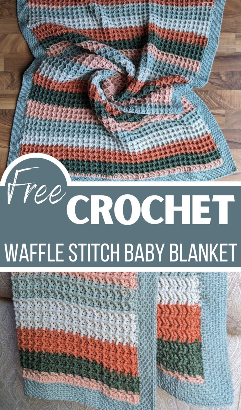 10 Free Crochet Waffle Stitch Blanket Patterns For Winter - Red Agape Blog