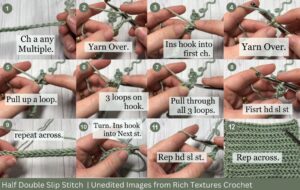 How to Half Double Slip Stitch (Step-by-Step Tutorial) - Red Agape Blog