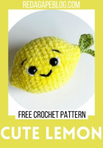 Free Crochet Lemon Pattern For Fruit Baskets - Red Agape Blog