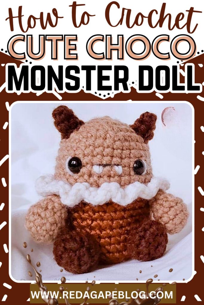 Free Crochet Choco Monster Pattern For Chocolate Lovers - Red Agape Blog