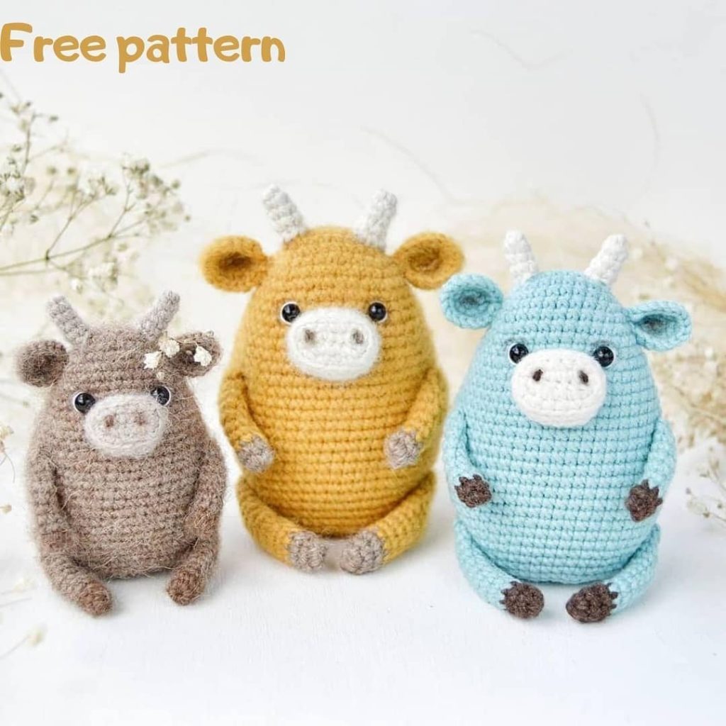Free Crochet Little Cow Pattern For Beginners - Red Agape Blog