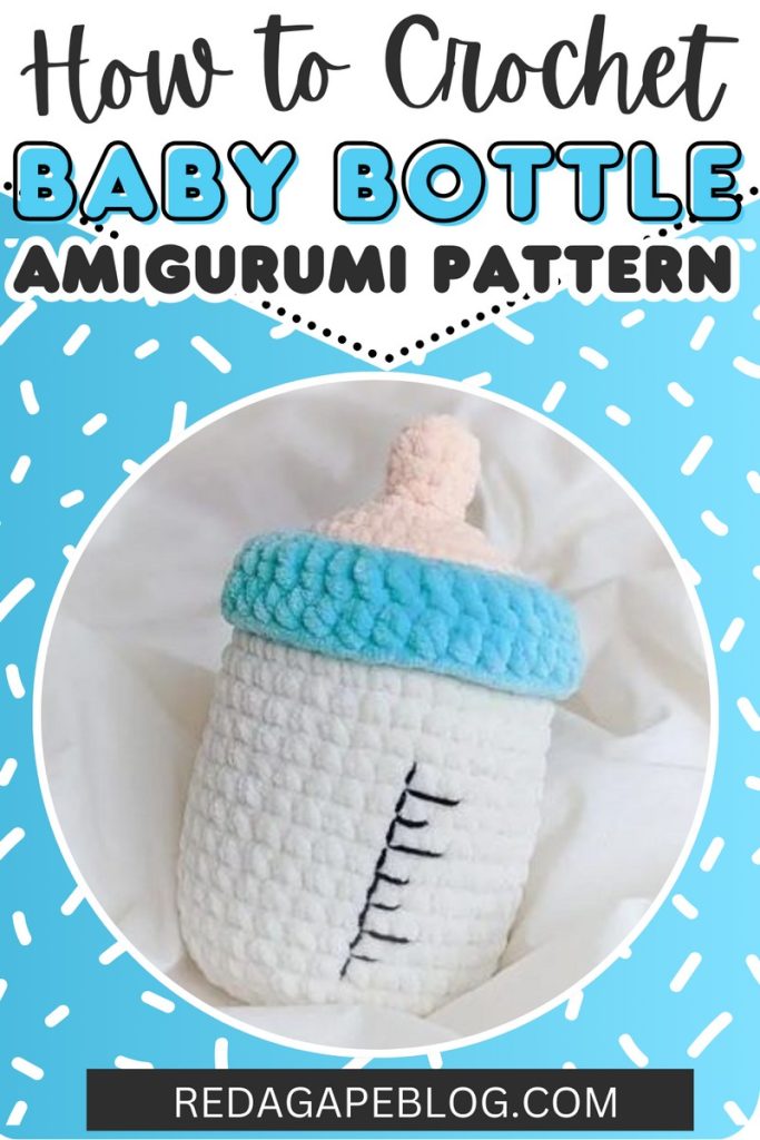 Free Crochet Baby Bottle Amigurumi Pattern For Baby Gifting - Red Agape ...