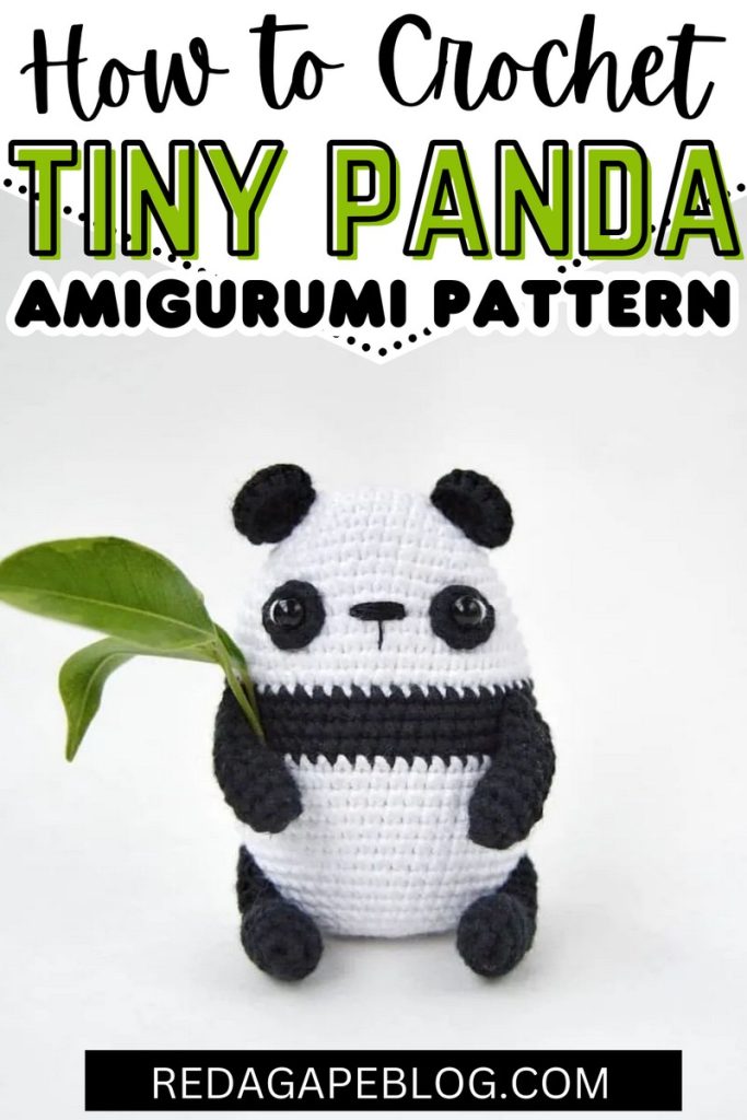 Free Crochet Little Panda Pattern (Amigurumi Pattern) - Red Agape Blog