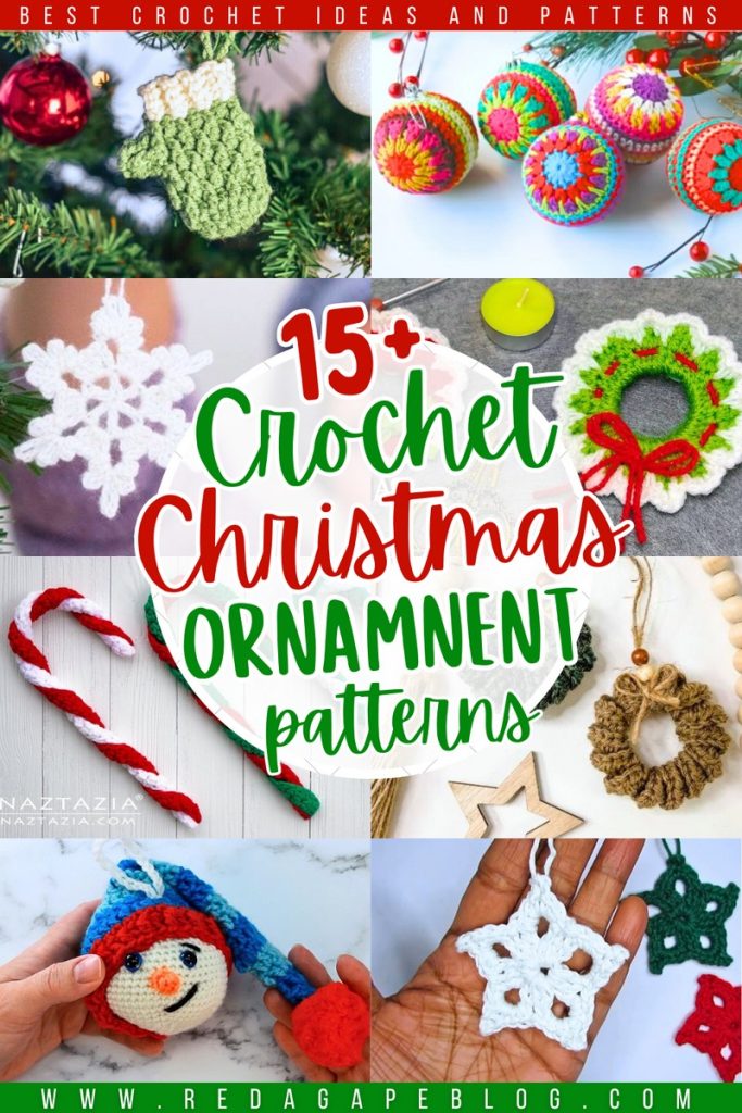 16 Crochet Christmas Ornament Patterns (Easy + Free) - Red Agape Blog