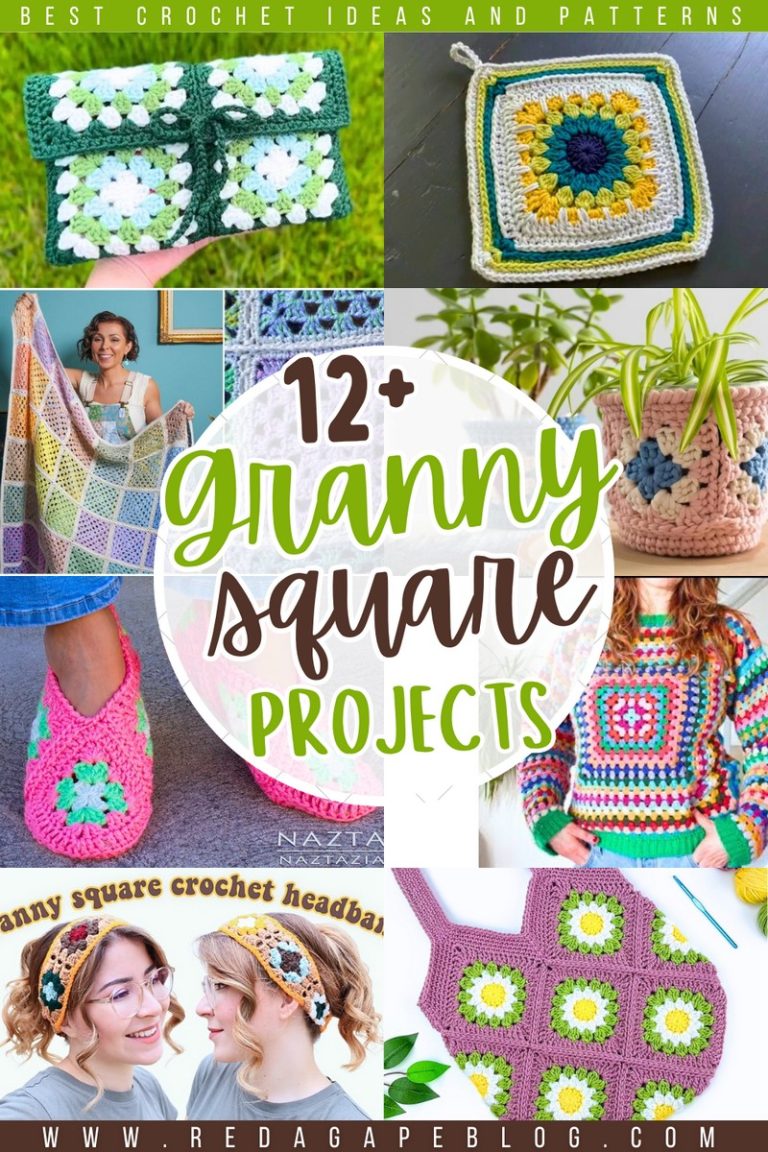 13 Free Crochet Granny Square Projects and Patterns - Red Agape Blog