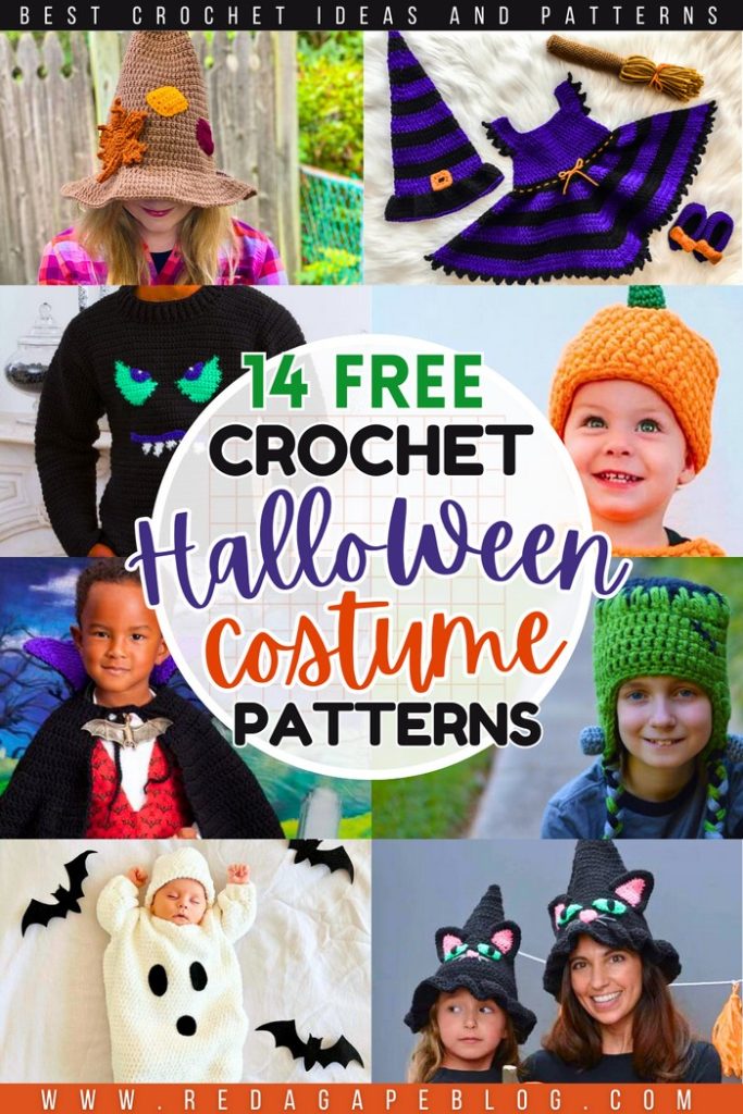 14 Free Crochet Halloween Costume Patterns For Kids and Adults - Red ...