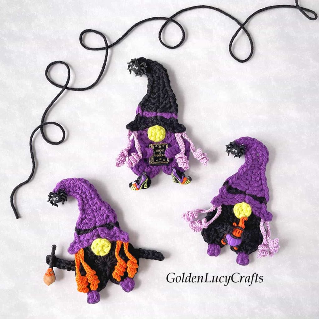 8 Free Crochet Halloween Gnome Patterns for Decor - Red Agape Blog
