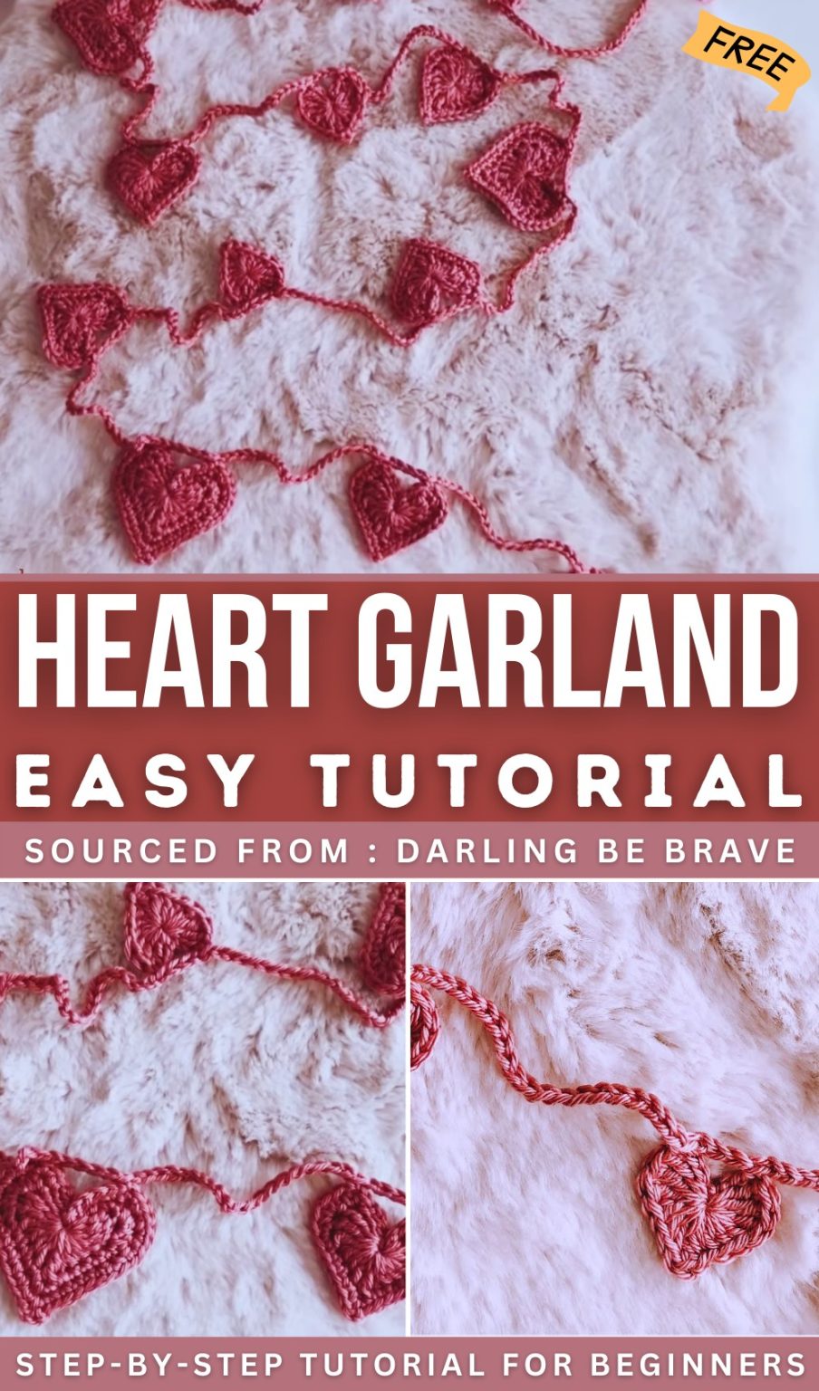 10 Crochet Heart Garland Patterns for Special Occasions - Red Agape Blog