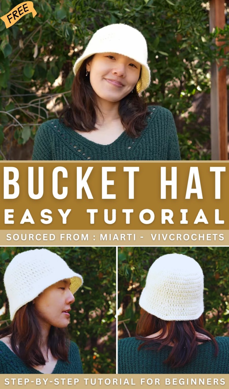 10 Crochet Bucket Hat Patterns for Summer - Red Agape Blog