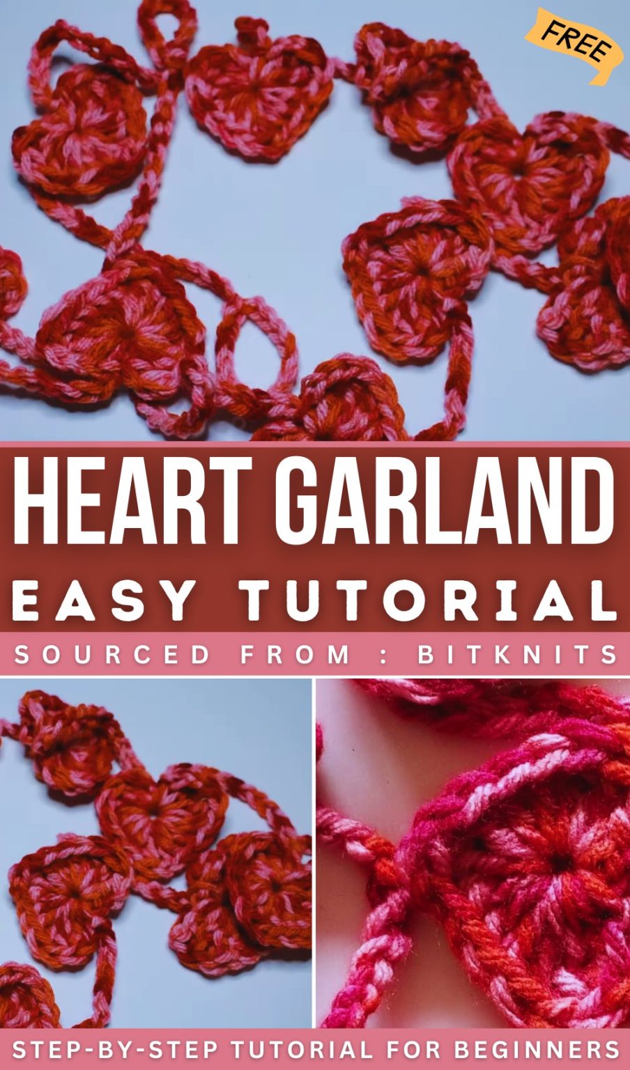 10 Crochet Heart Garland Patterns for Special Occasions - Red Agape Blog