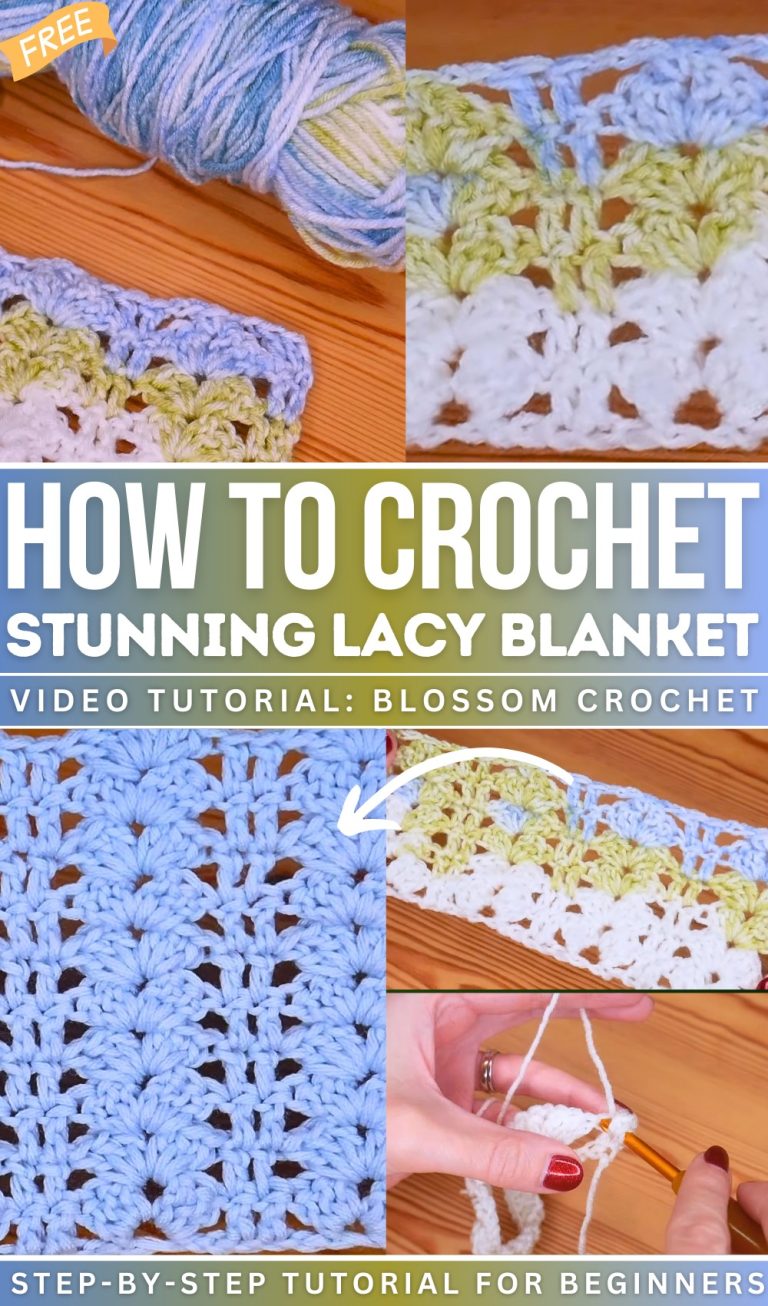 10 Free Crochet Lacy Blanket Ideas for Moms - Red Agape Blog