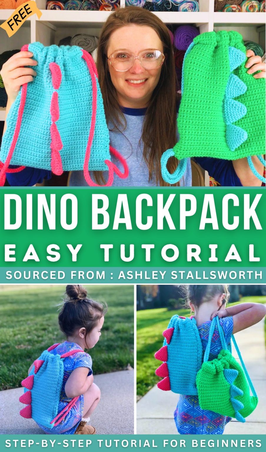 10 Kid-Friendly Dinosaur Accessories Crochet Patterns for Moms - Red ...