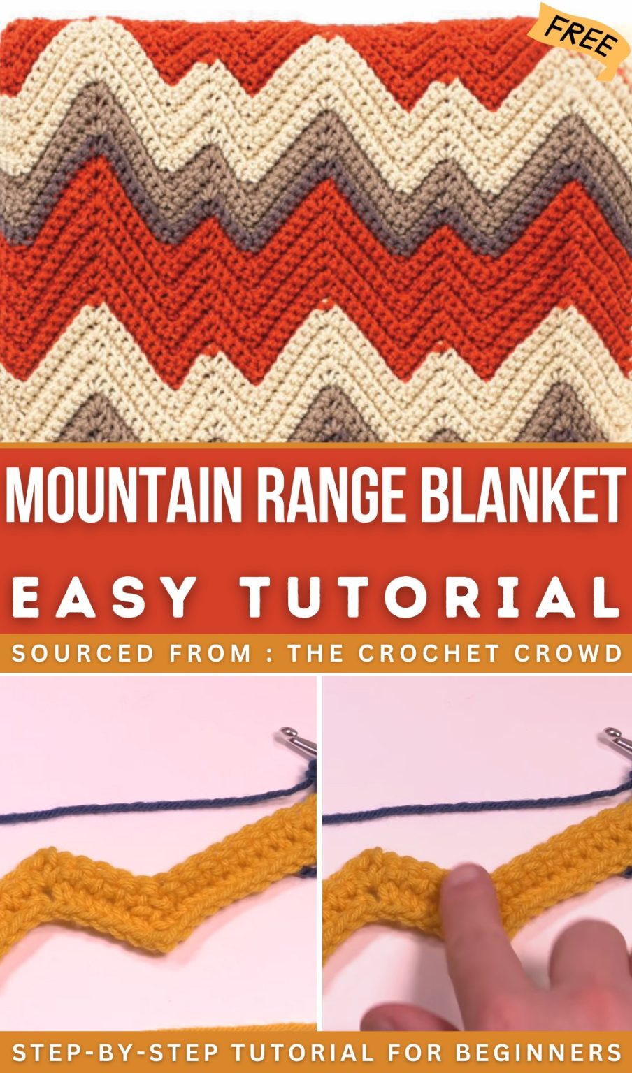 10 Free Crochet Mountain Blanket Patterns for Home Decor - Red Agape Blog