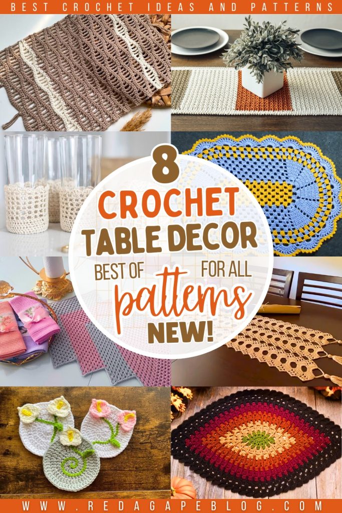 10 Free Crochet Table Decorations Patterns for Any Occasion - Red Agape ...