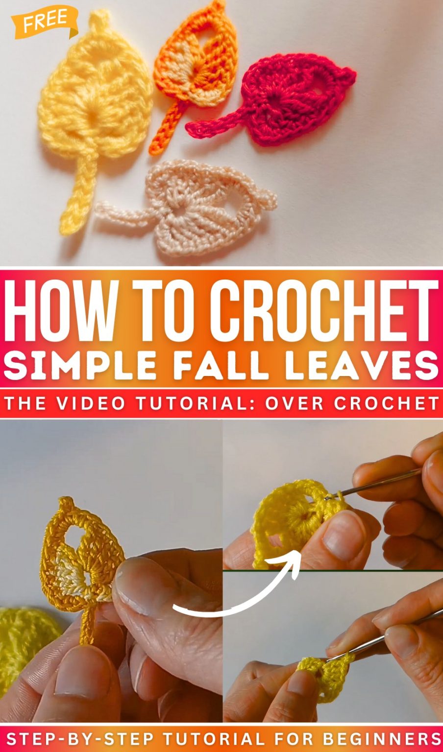 10 Free Crochet Fall Leaves Ideas for Home Decor - Red Agape Blog