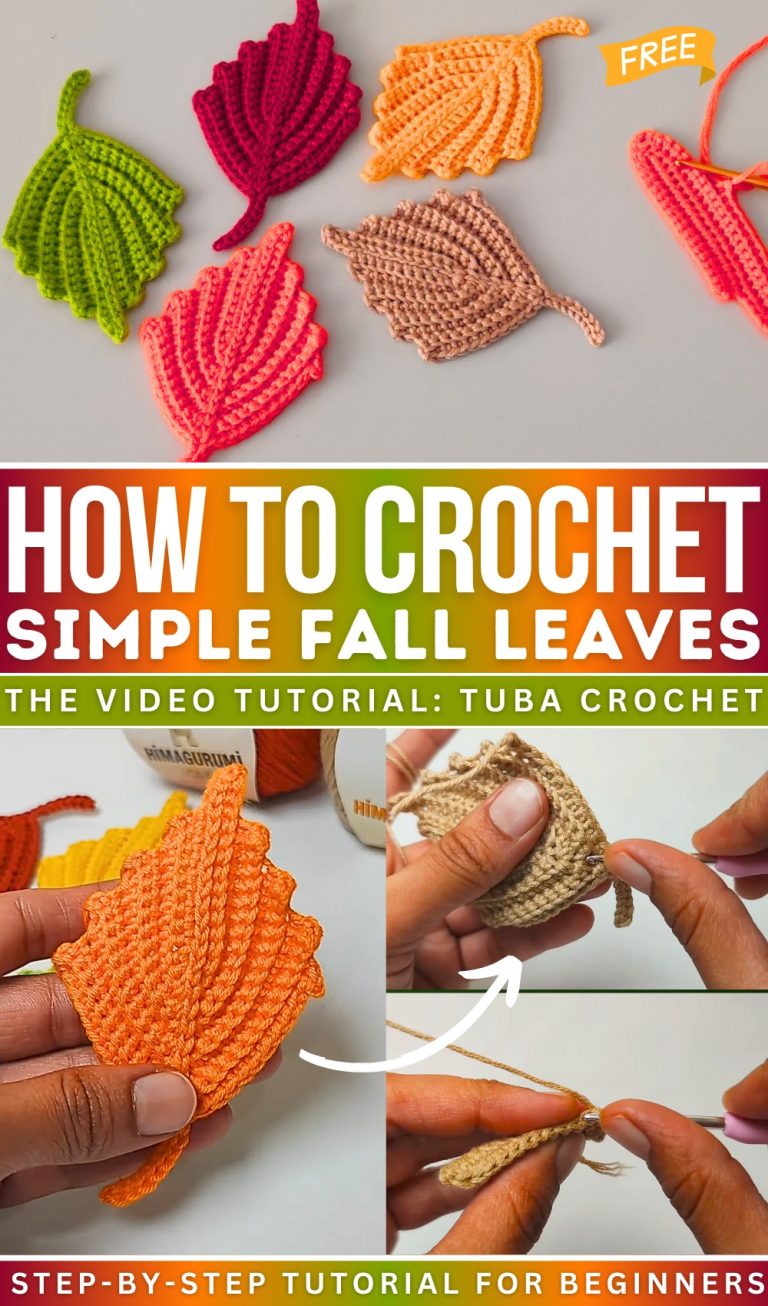 10 Free Crochet Fall Leaves Ideas for Home Decor - Red Agape Blog