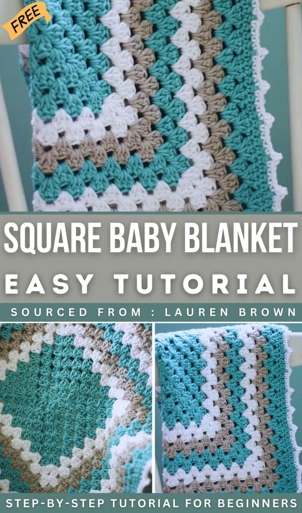 10 CUTE Crochet Square Baby Blanket Patterns for Every Season - Red ...