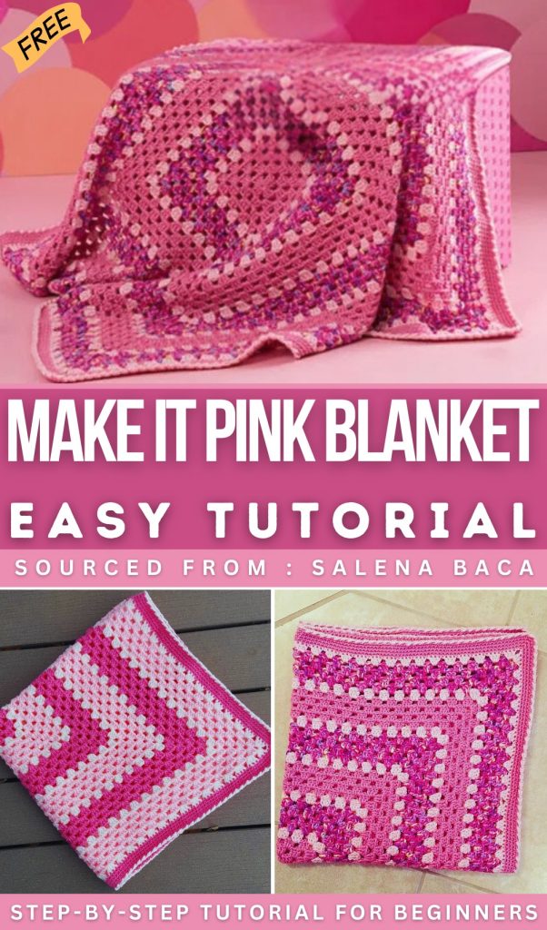 10 Free Crochet Pink Blanket Patterns for Feminine Decor - Red Agape Blog