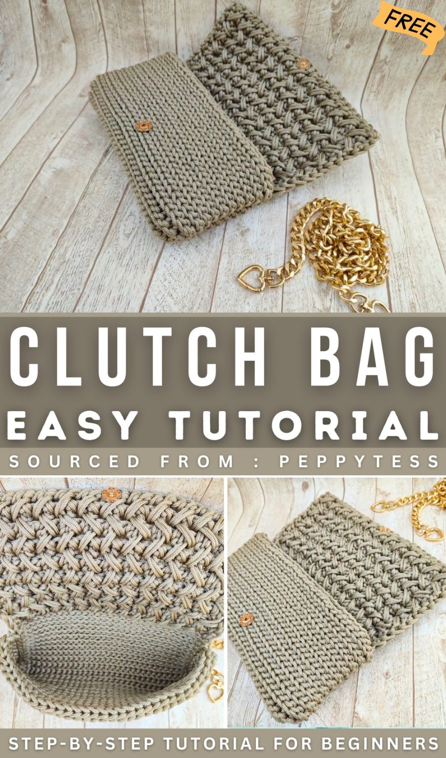 6 Easy Crochet Clutch Bag Patterns for Special Occasions - Red Agape Blog
