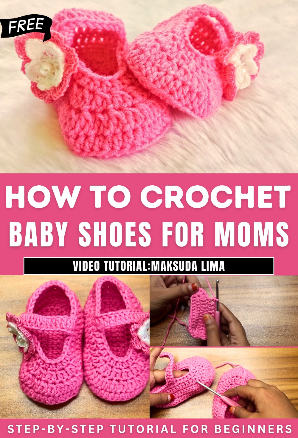 How to Crochet Baby Shoes for Moms - Red Agape Blog