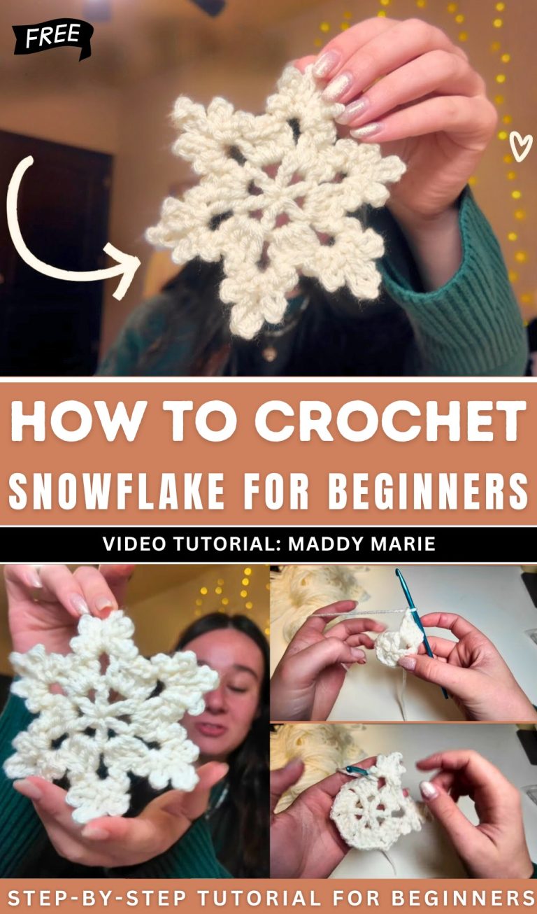 How to Crochet Snowflake Ornament for Christmas - Red Agape Blog