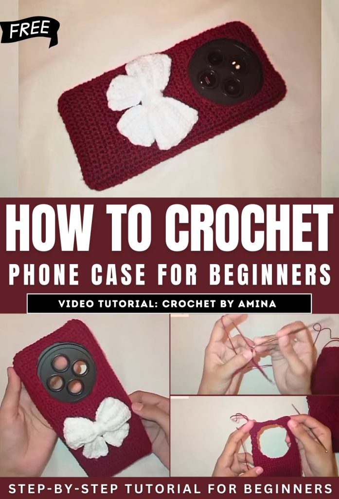 How to Crochet Bow Phone Case For Beginners - Red Agape Blog