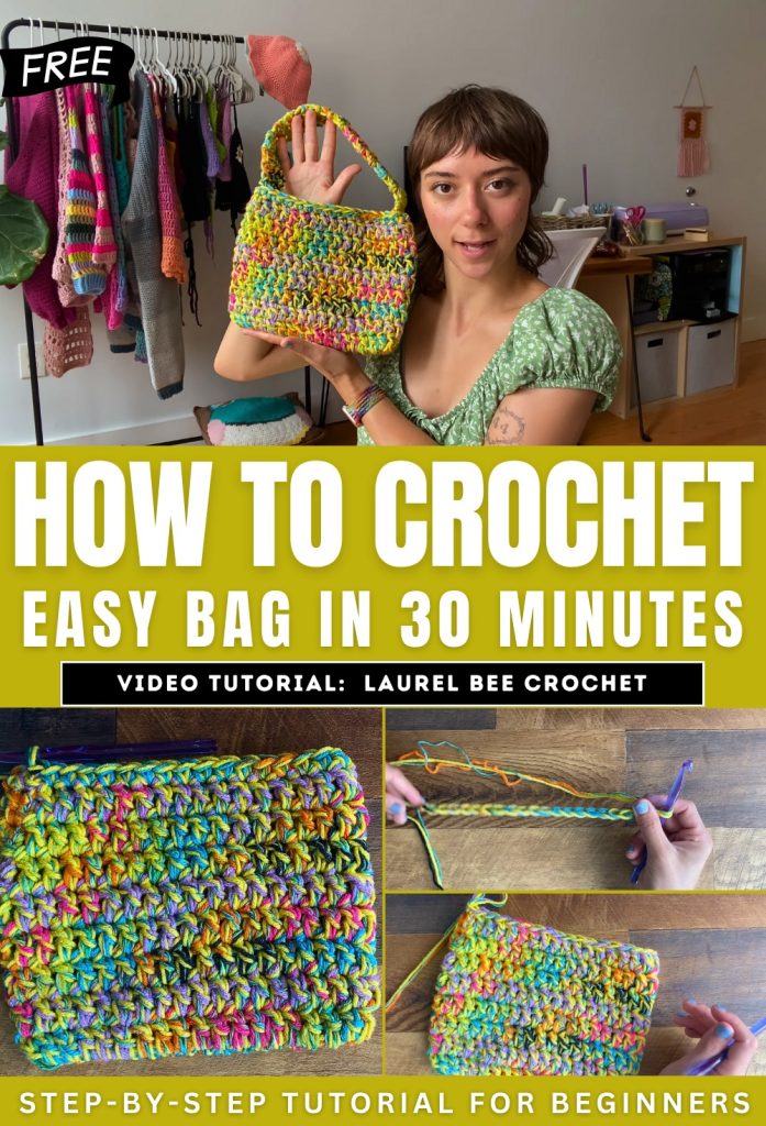 How to Crochet Tote Bag in 30 Minutes (Beginner-Freindly) - Red Agape Blog