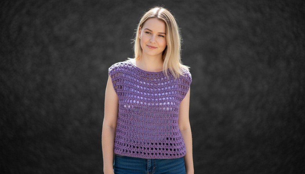 Boho Free Crochet Summer Shirt Pattern for Sunny Days - Red Agape Blog