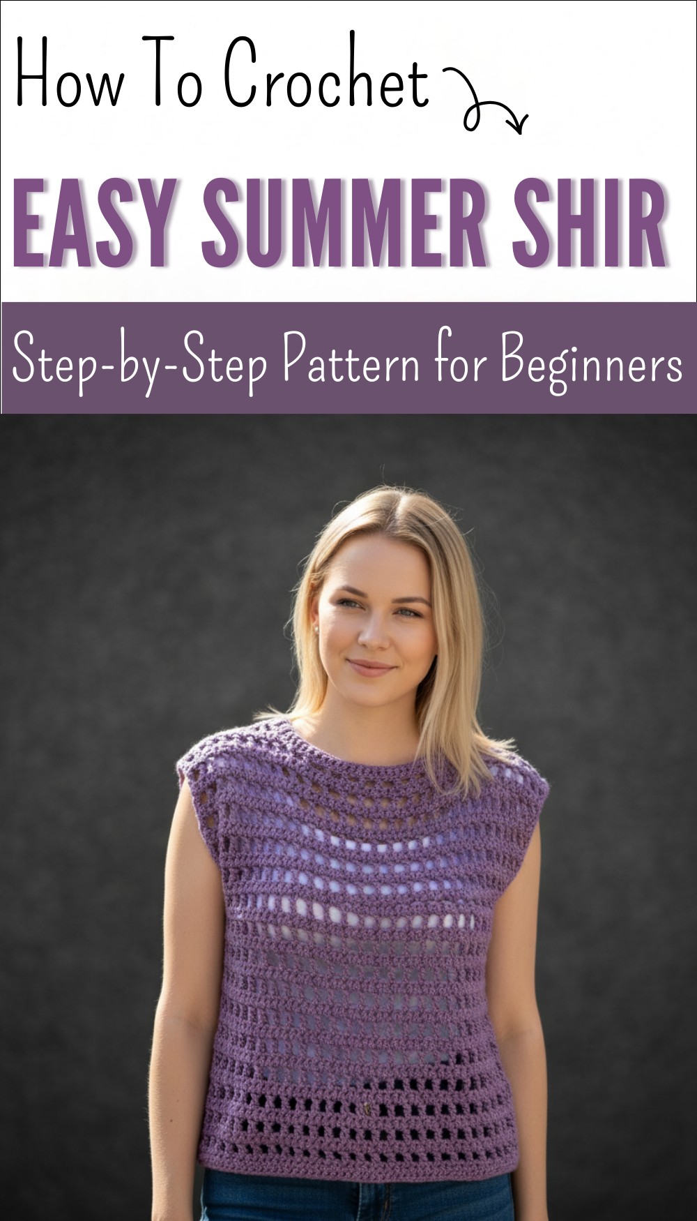Boho Free Crochet Summer Shirt Pattern for Sunny Days - Red Agape Blog