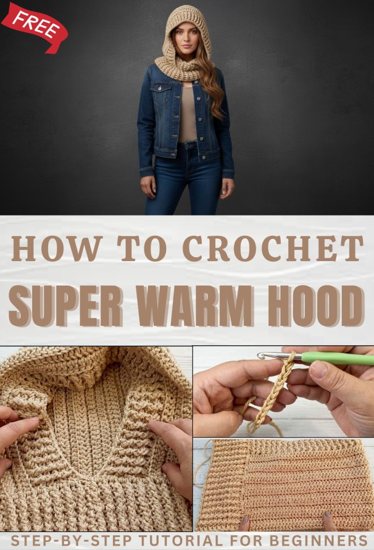 Luxurious Free Crochet Hood Pattern to Pamper Yourself - Red Agape Blog